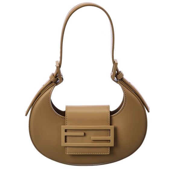 Fendi | Bags | Fendi Cookie Leather Hobo Bag Brown | Poshmark